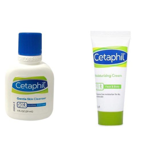 Cetaphil Trial Kit (1 set) - Gentle Skin Cleanser 29ml + Moisturizing ...
