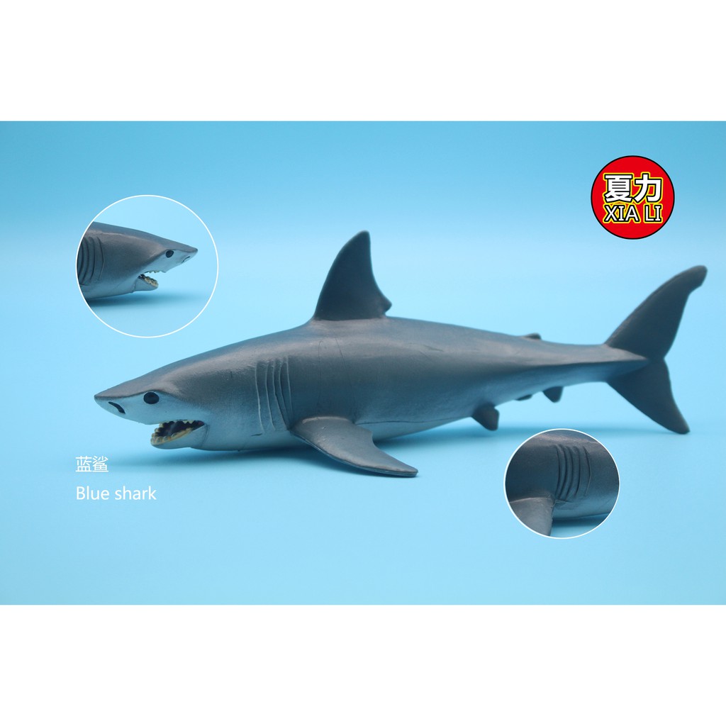 Sea Life Underwater World Blue shark Action Figure Aquarium Ocean ...