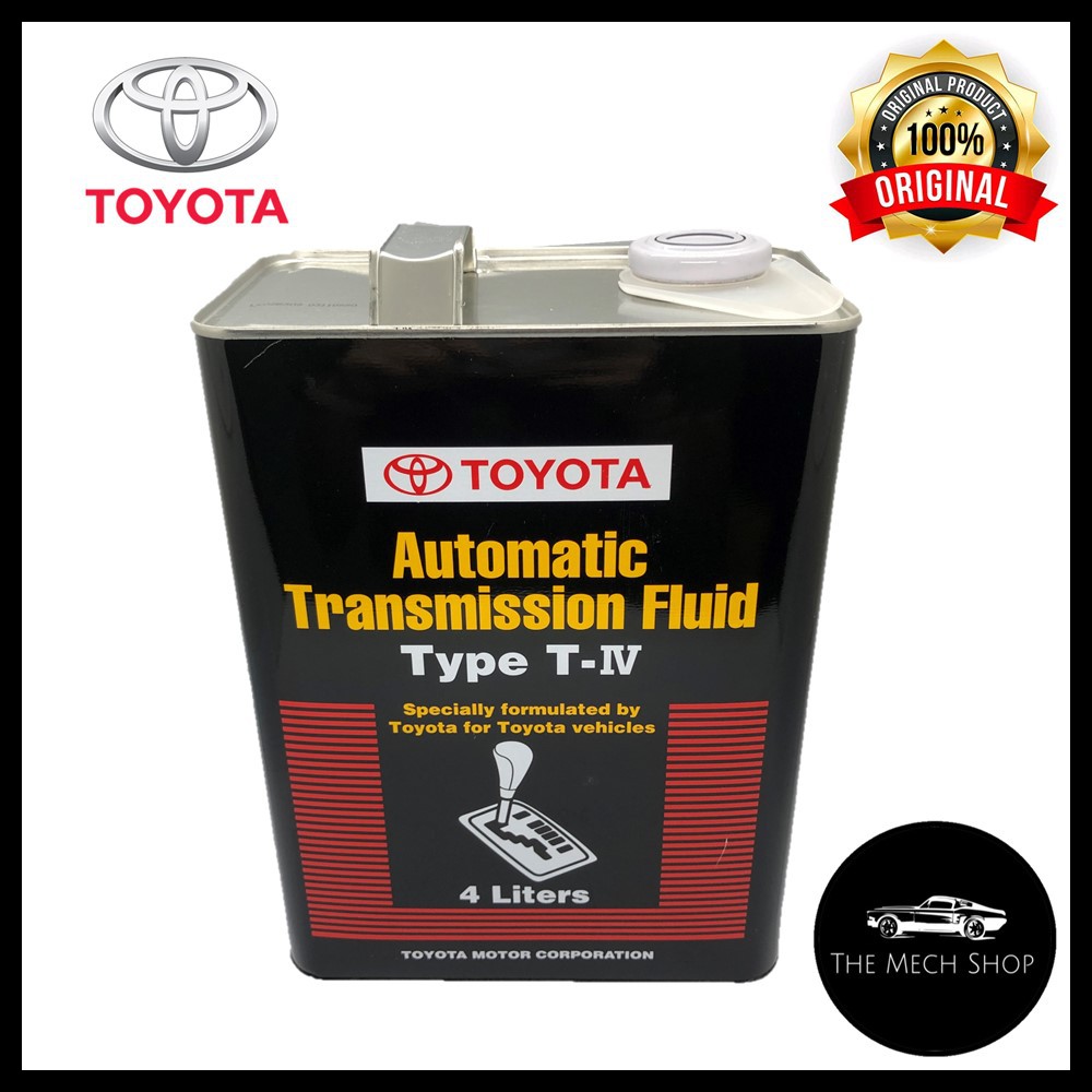 (100% Original) Toyota ATF Type IV Auto Gear Oil (4L) 08886-81400 Vios ...