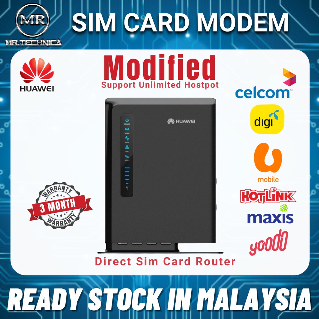 Ready Stock 100% New Modem Router HUAWEI E5172 4G UNLIMITED HOTSPOT ...