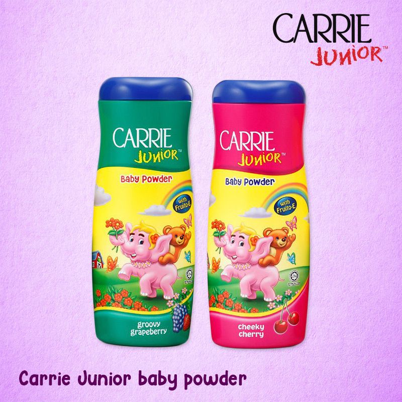 Carrie Junior Baby Powder Groovy Grapeberry / Cheeky Cherry (125g ...