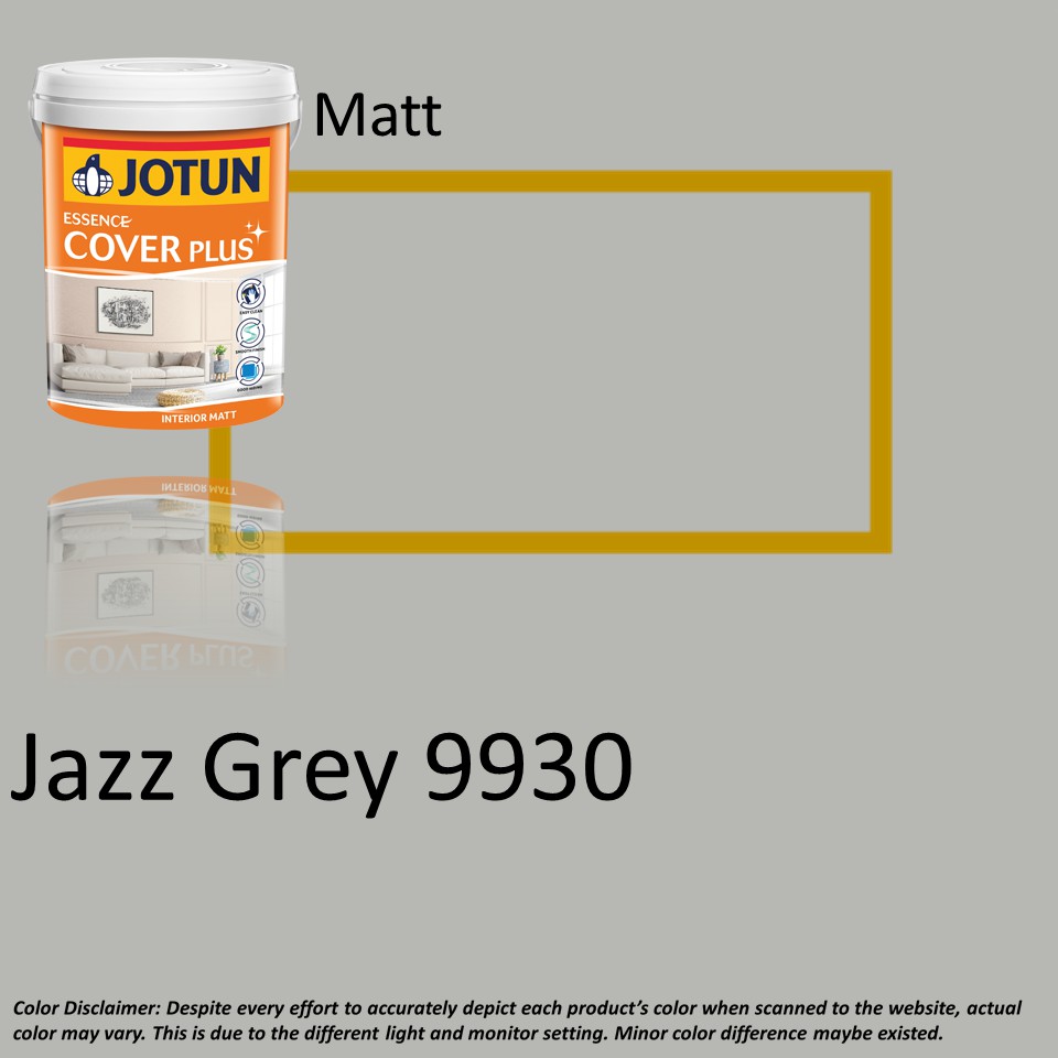 Jotun Paint 5L Essence Cover Plus Matt - 9930 Jazz Grey / wall paint / interior wall paint ...