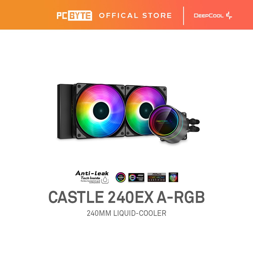 Deepcool Castle 240EX ARGB AIO Liquid Cooler - Black | Shopee Malaysia