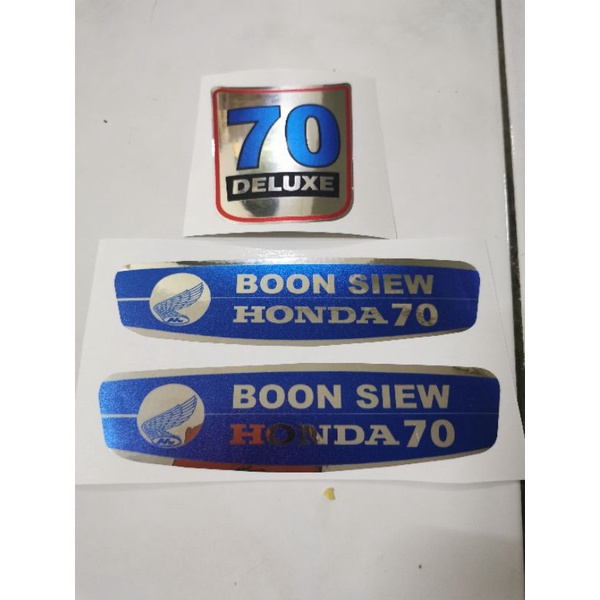 honda sticker c70 full biru dan hitam merah | Shopee Malaysia