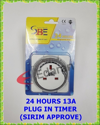 SBE PIT9427 24HR 13A PLUG IN TIMER (SIRIM APPROVE) | Shopee Malaysia