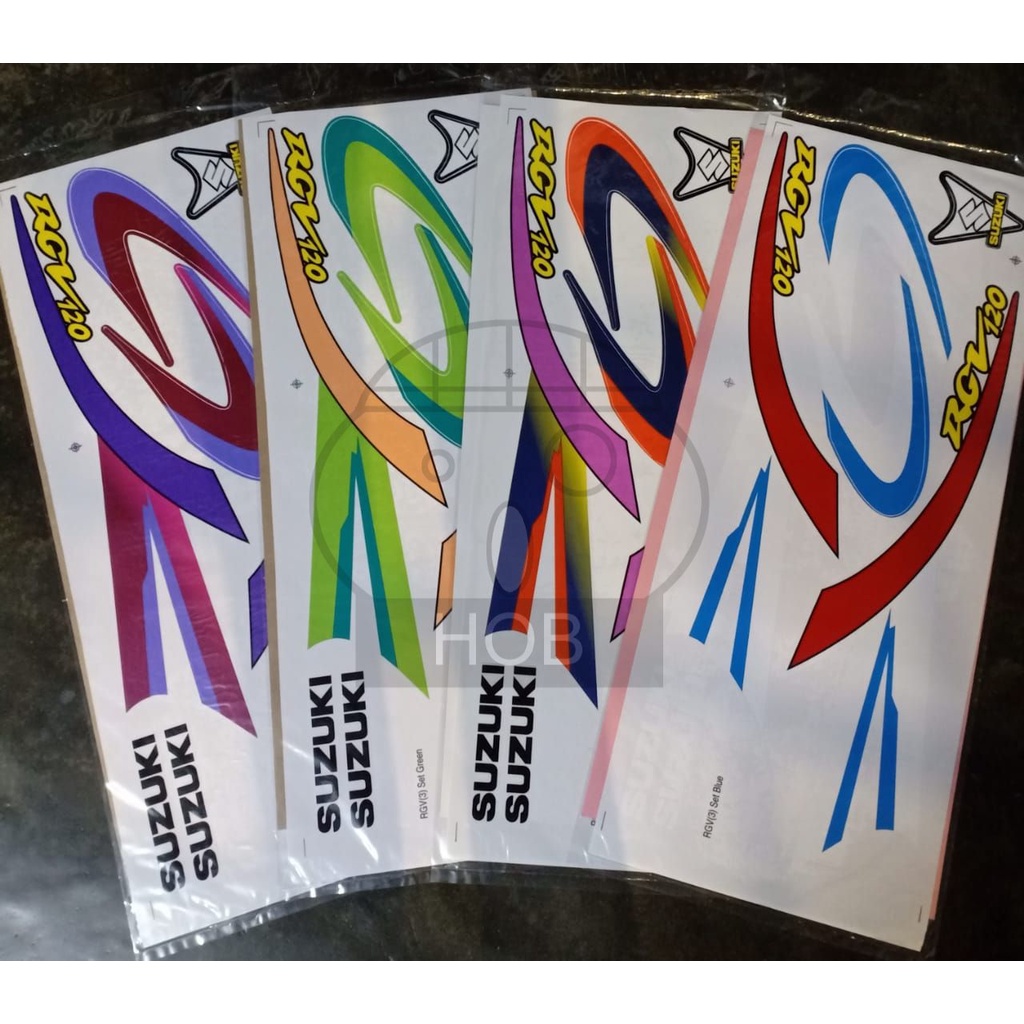 Suzuki RGV 120 RGV120 Body Sticker - Stripe Stiker | Shopee Malaysia