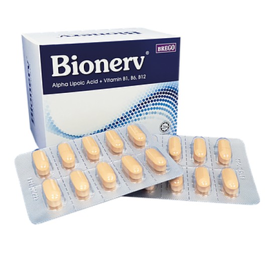 Bionerv tablets [alpha lipoic acid (ala) + vitamin b complex (b1, b6 ...