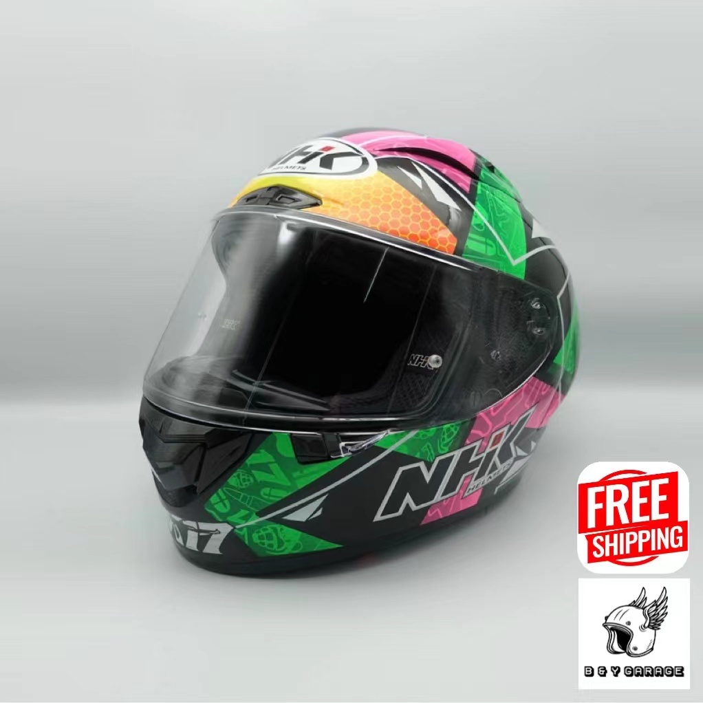NHK Helmet GPR Tech Street Full Face Karel BRNO #4 | Shopee Malaysia