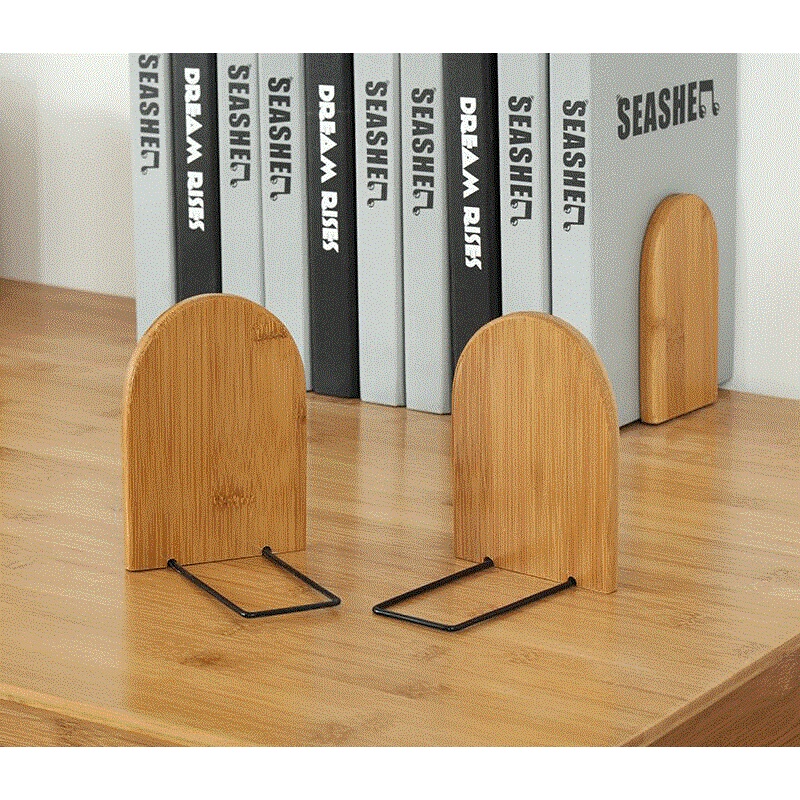 Nature Bamboo&Wood Bookends Book Ends Stand Holder Shelf Bookrack 木质书立 ...
