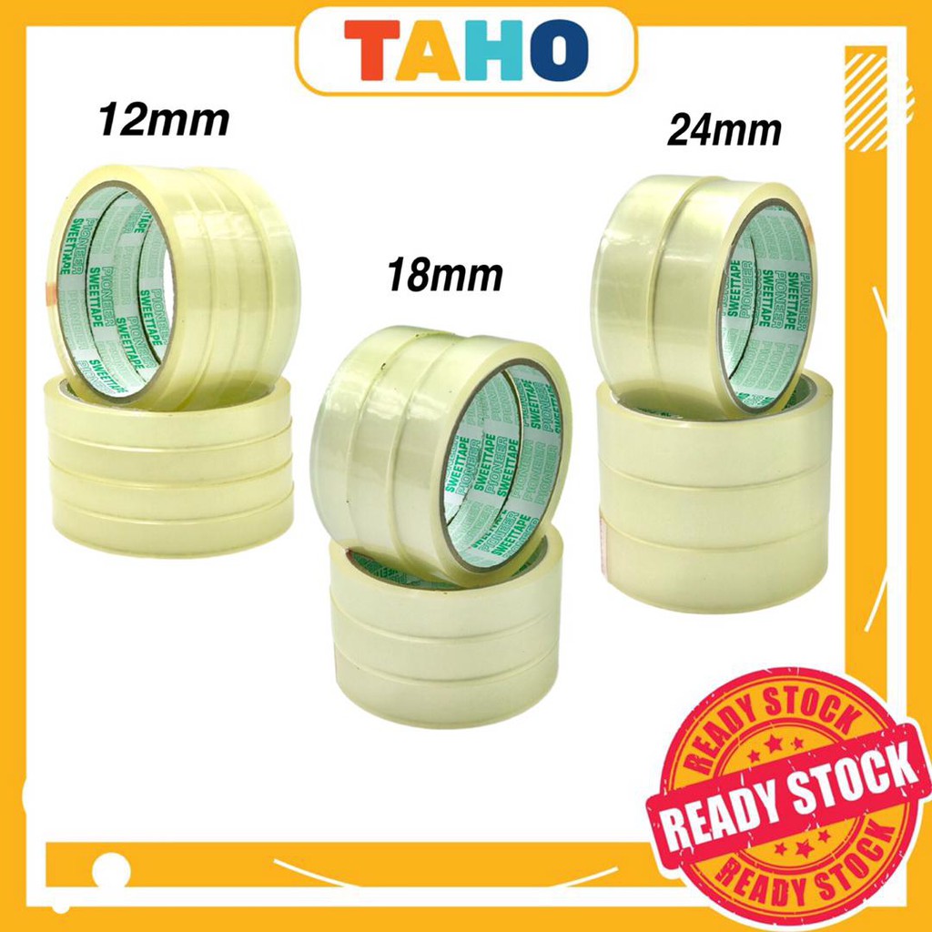 OPP Tape / 12mm / 18mm / 24mm / Transparent Tape Fragile Tape ...