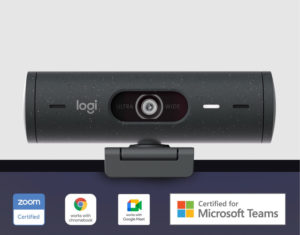 Logitech Brio 500 Full HD webcam with auto light correction, auto ...