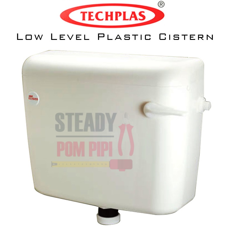 1103-LL (9 LITRE) TECHPLAS / VINYL ELEGEN LOW LEVEL PLASTIC CISTERN ...