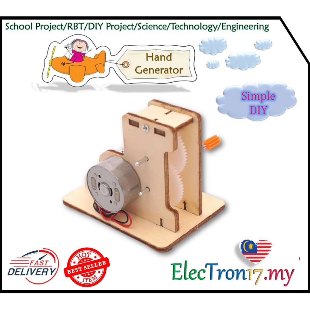 NEW!! DIY Hand Generator Science School Project RBT Primary School DIY ...