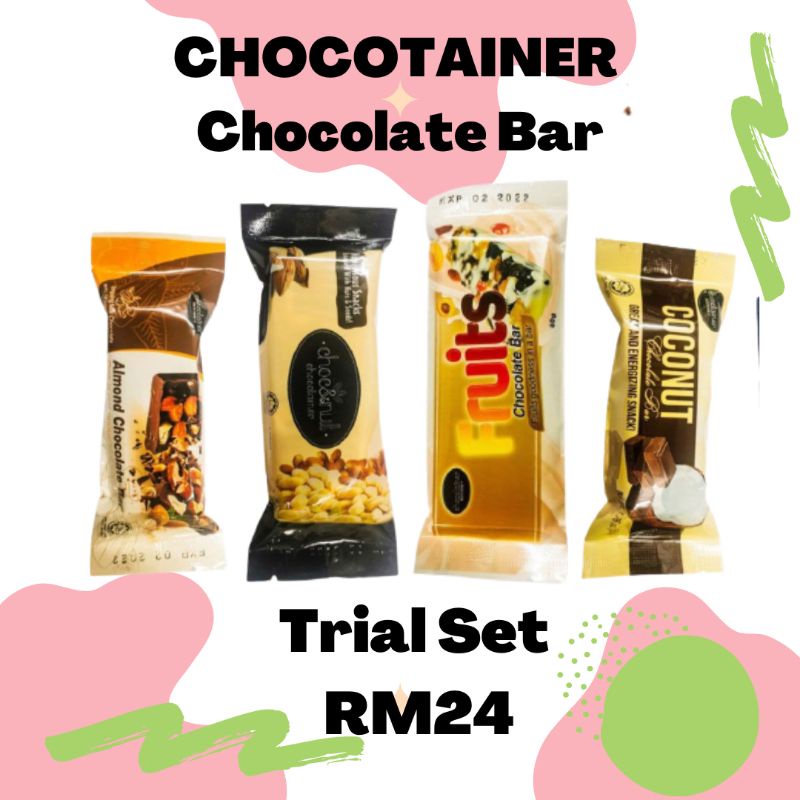 Chocotainer Chocolate Energy Bar Healthy Snack | Shopee Malaysia