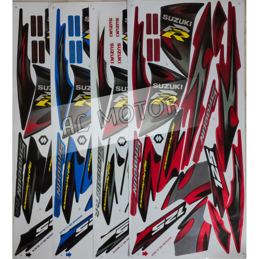 SUZUKI SHOGUN RR (1) STRIPE BODY STICKER | Shopee Malaysia
