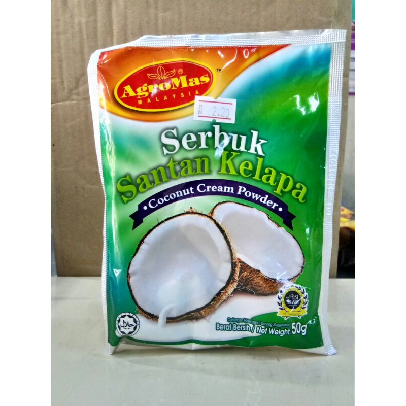 (agromas) serbuk santan kelapa 50g, halal, produk tempatan, produk ...