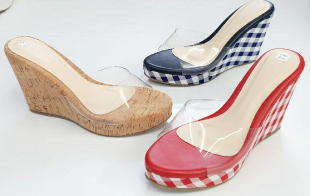 Restock 🎉🎉Transparent Wedges👡👡(8013) | Shopee Malaysia