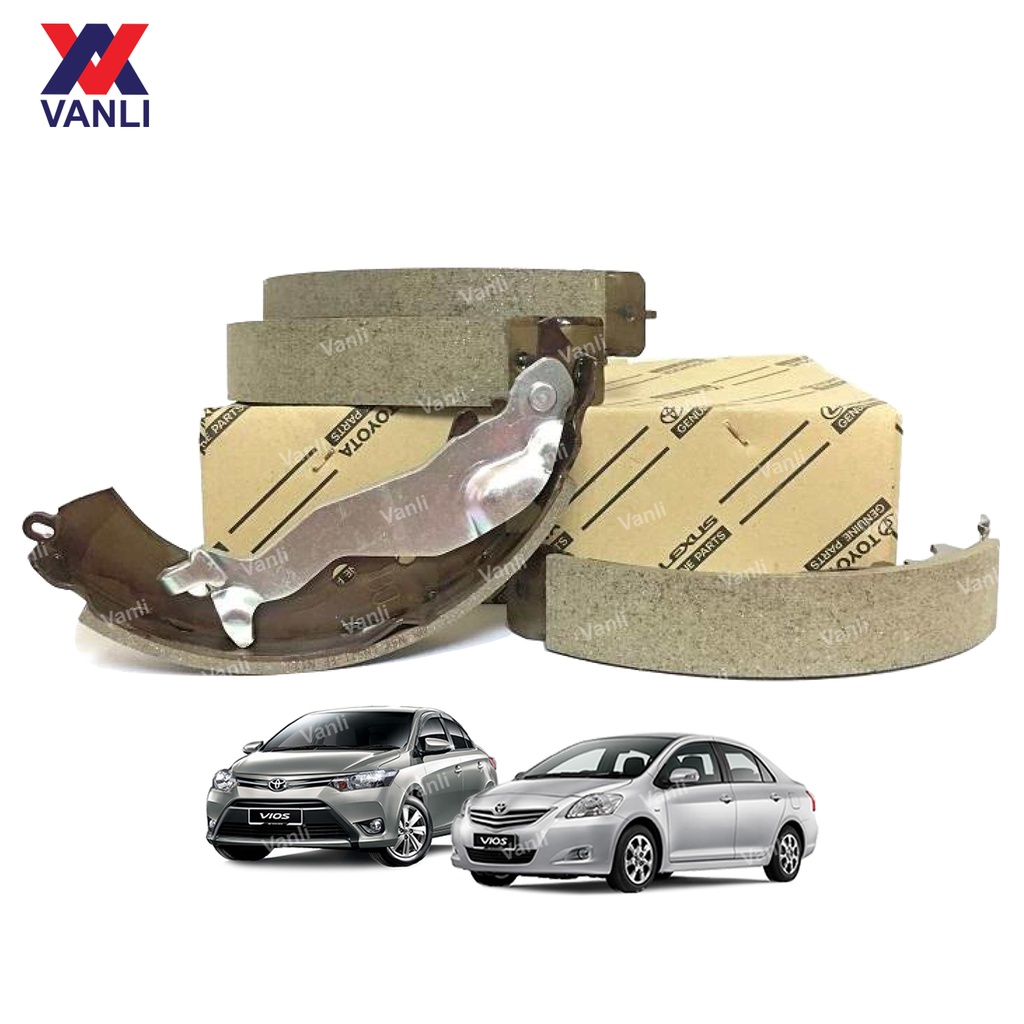 Toyota Rear Brake Shoes for Toyota Vios E/J Spec NCP42 / NCP93 / NCP150 ...