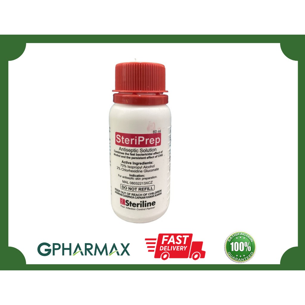 STERI PREP ANTISEPTIC SOLUTION 60ML | Shopee Malaysia