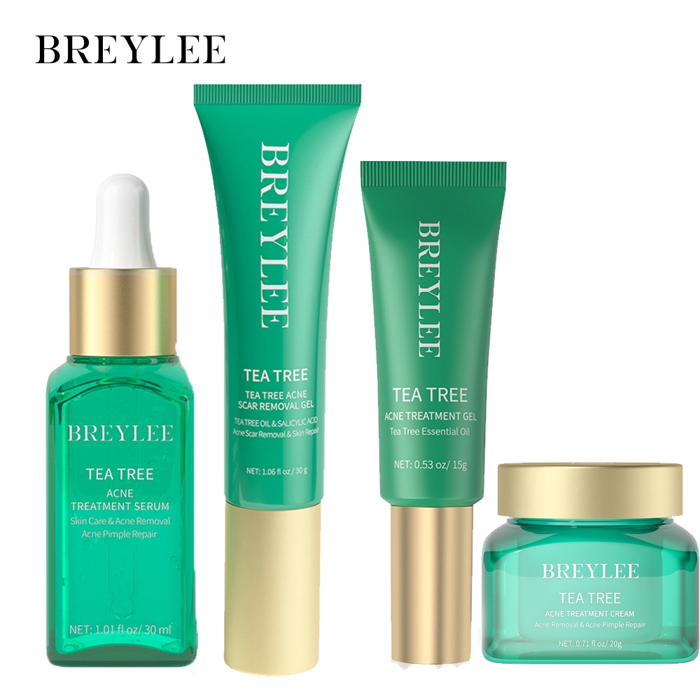 BREYLEE Scar Acne Removal Cream Treatment Remove Marks Whitening Set Acne Gel + Scar Gel + Acne ...