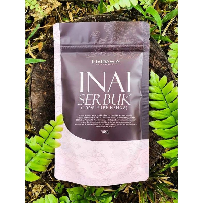 INAI SERBUK PURE HENNA 100g INAI DAMIA | Shopee Malaysia
