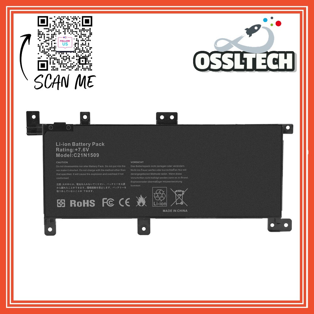 ASUS C21N1509 A556 A556U FL5900U X556UJ X556UA A556UF K556U K556 X556U ...
