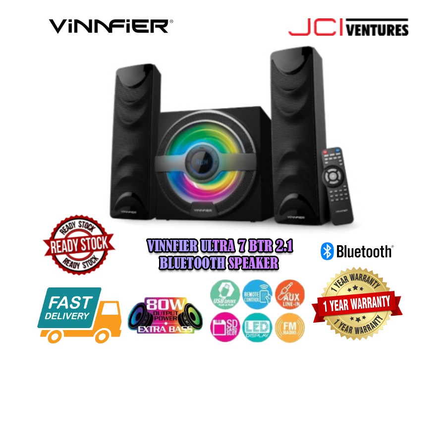 Vinnfier Ultra 7 Btr 2.1 Bluetooth Speaker | Shopee Malaysia