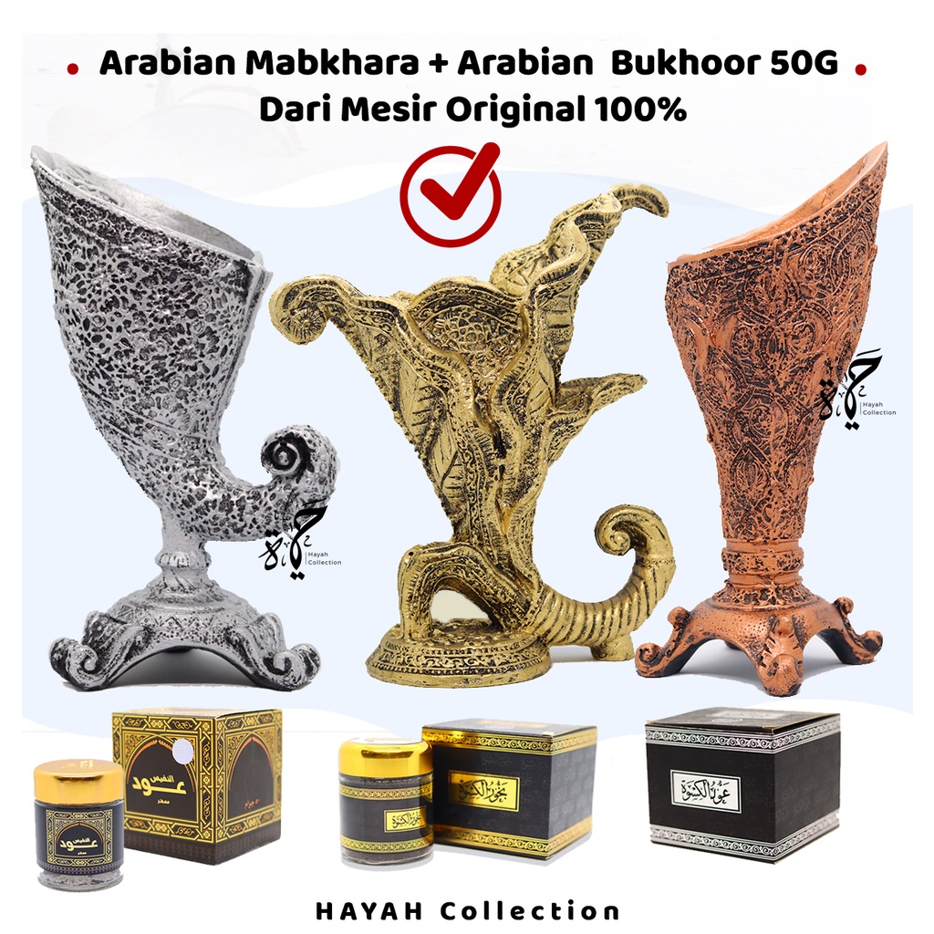 Arabian Mabkhara + Arabian Bokhoor Oud 50G Dari Mesir Original 100% ...