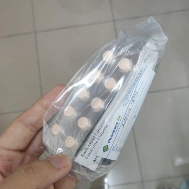 NOFLUX LYSOZYME CHLORIDE 90MG STRIP OF 10 TABLETS Shopee, 58% OFF