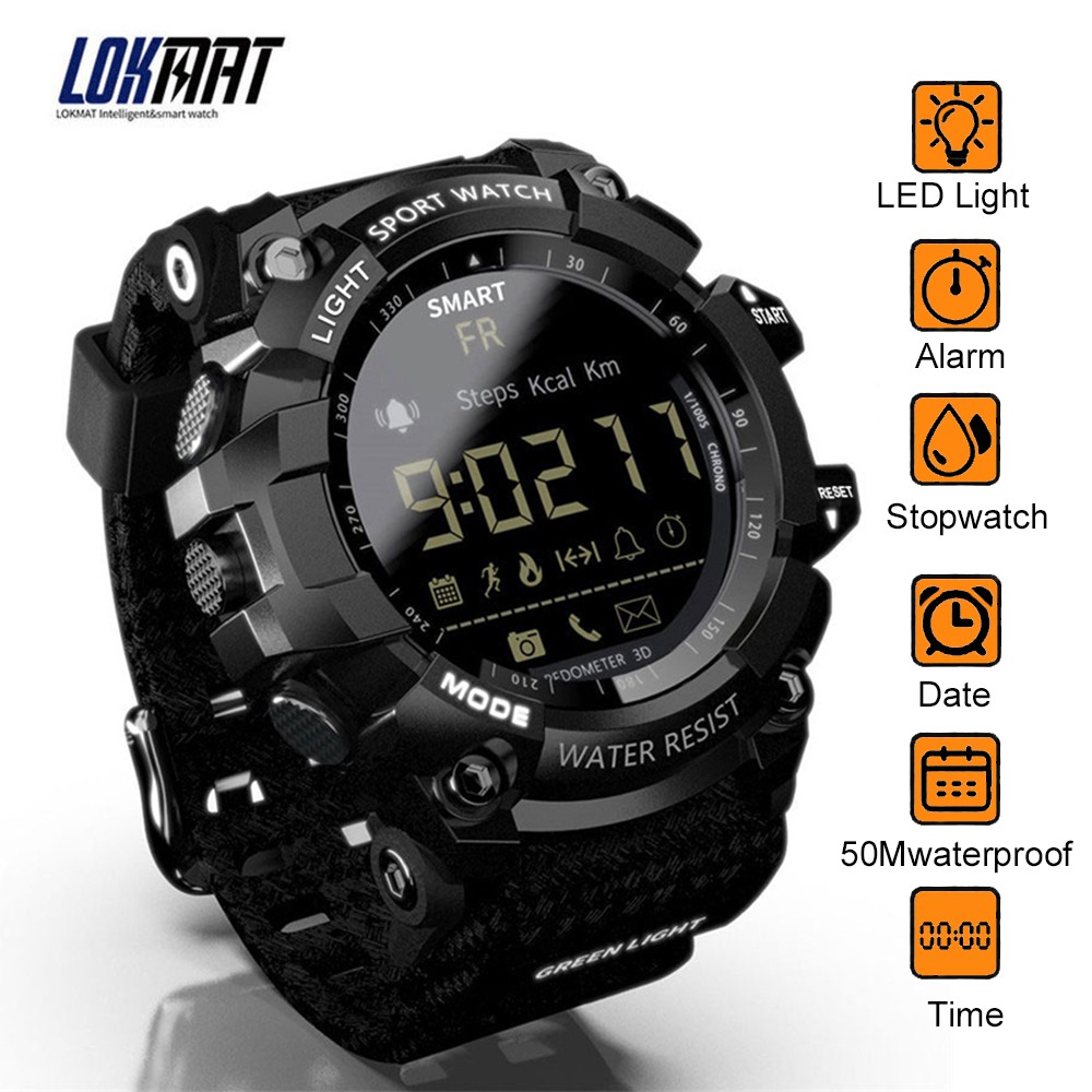 LOKMAT smart watch Bluetooth IP67 waterproof outdoor sports health ...