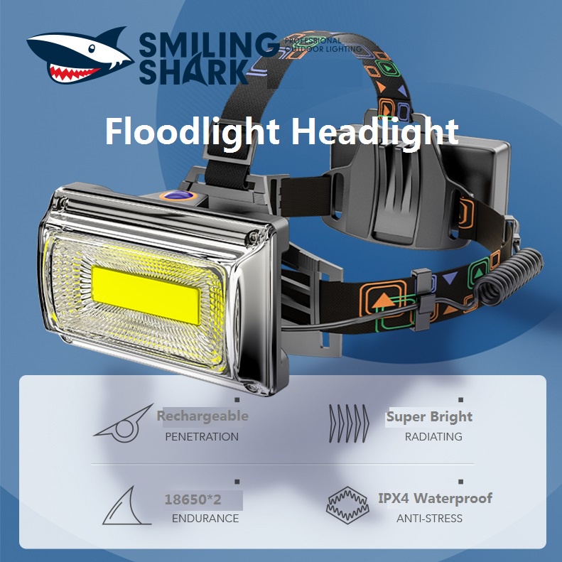 SmilingShark Rechargeable Head Lamp | Shopee Malaysia