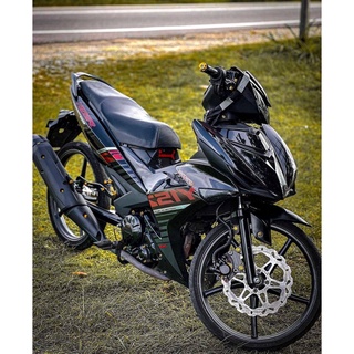 COVERSET BODYSET YAMAHA Y Y15 Y15ZR V1 V2 HITAM BLACK FIRST MODEL 2015 ...