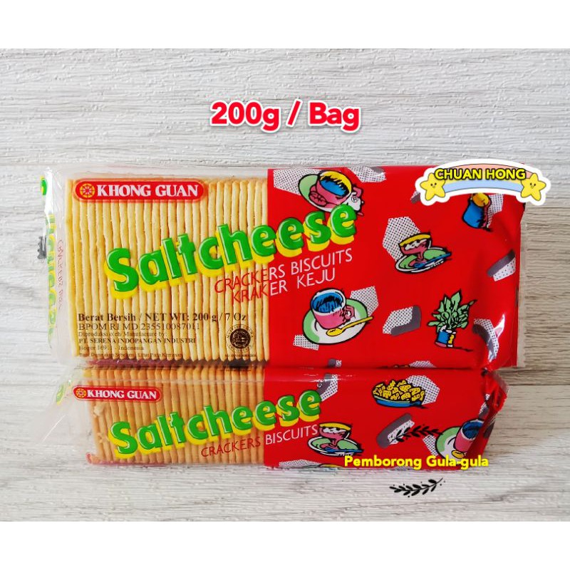 Khong Guan Saltcheese Crackers Biscuit 200g/Bag | Shopee Malaysia