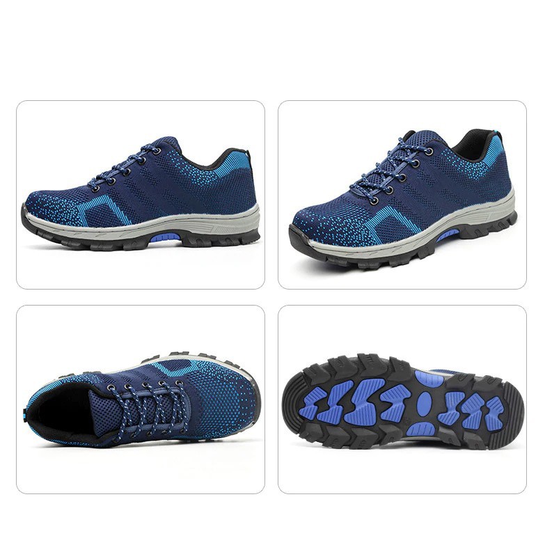 safety shoes^safety boot^ Safety boot jenis sport warna biru (tak panas ...