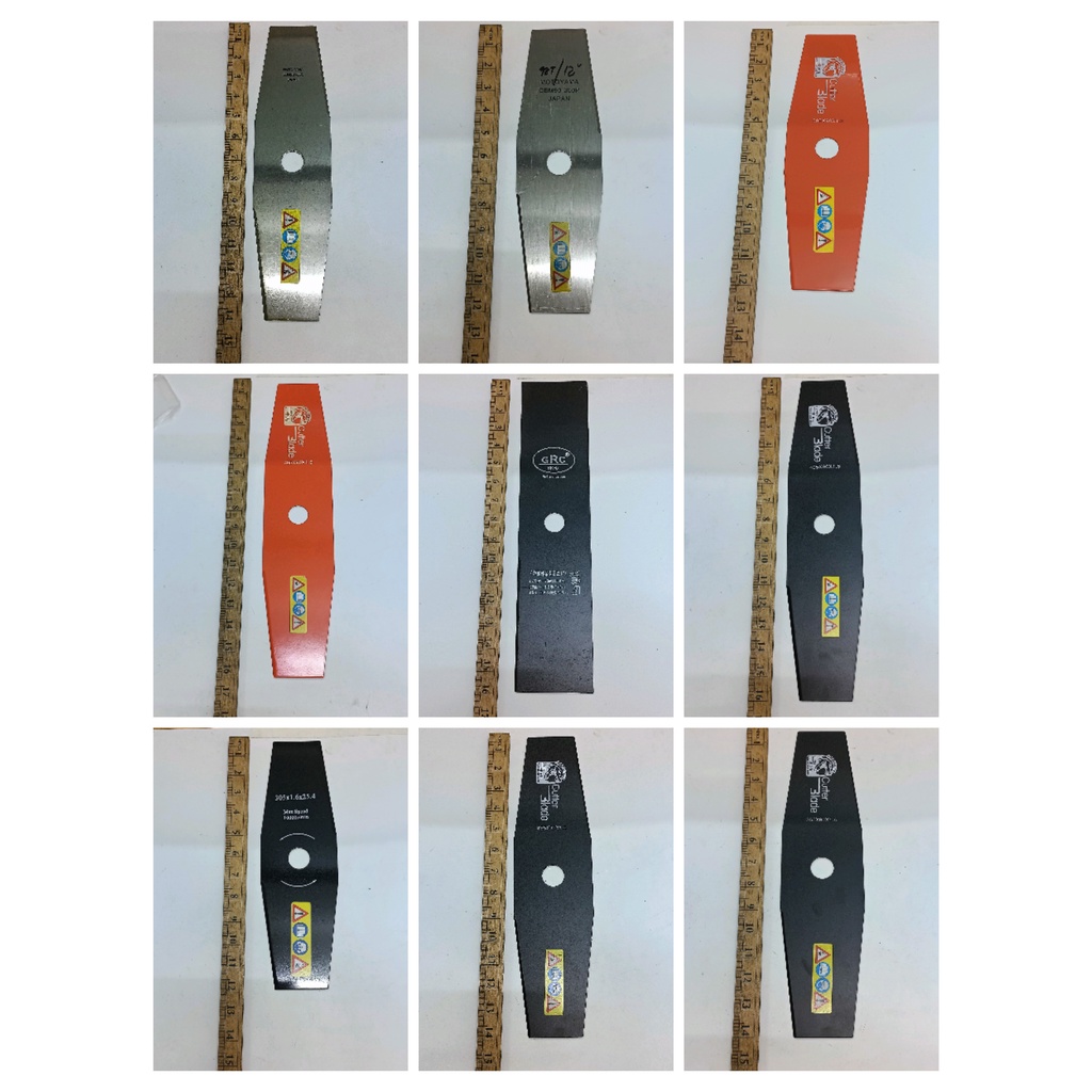 12" 14" 16" 18" Stainless Steel Blade Cutter / Pisau Potong Rumput ...