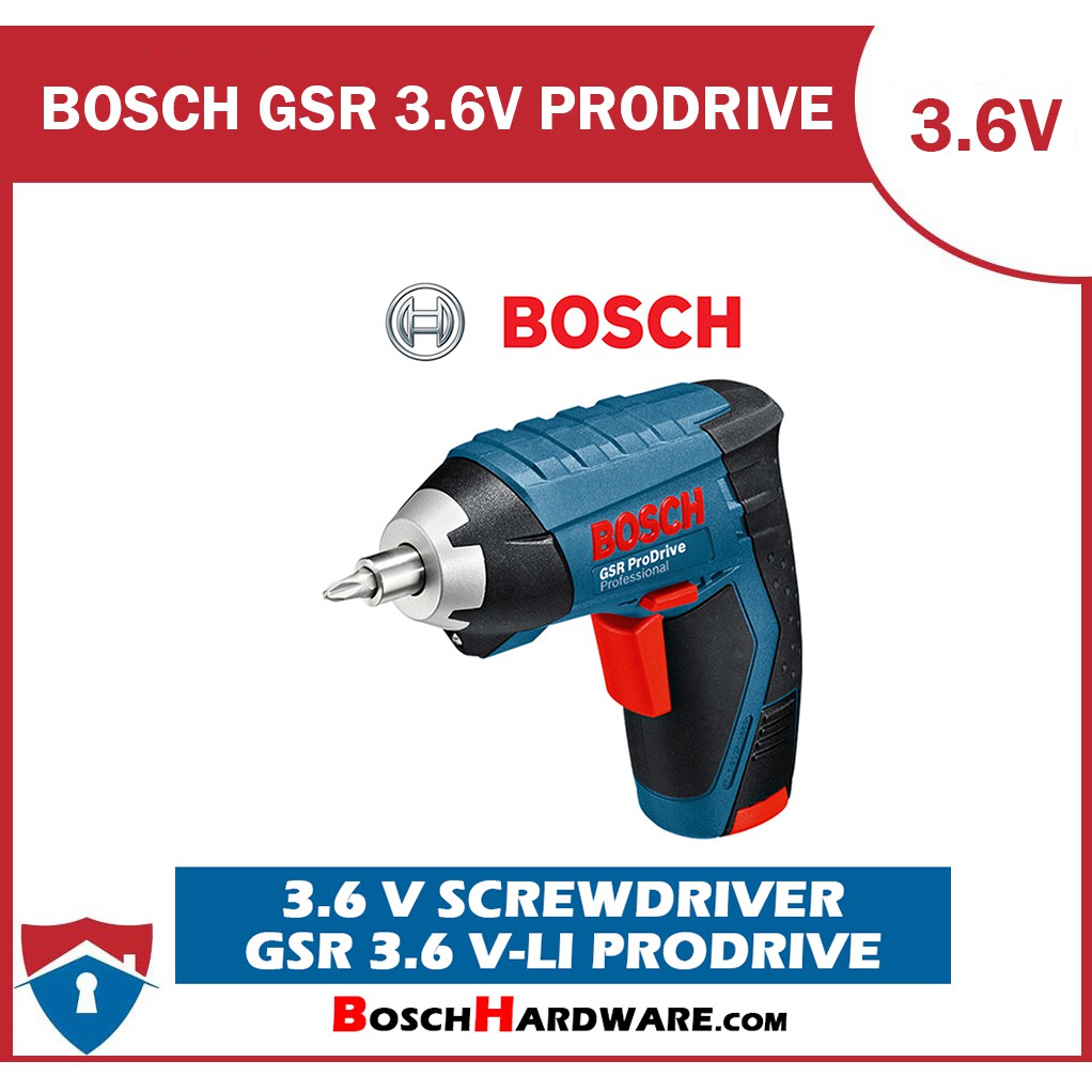 BOSCH GSR 3.6V PRODRIVE PROFESSIONAL CORDLESS SCREWDRIVER GENUINE ...