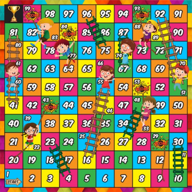 Banner Dam Ular . Aktiviti kanak-kanak. Tanpa Dadu. | BeeCost