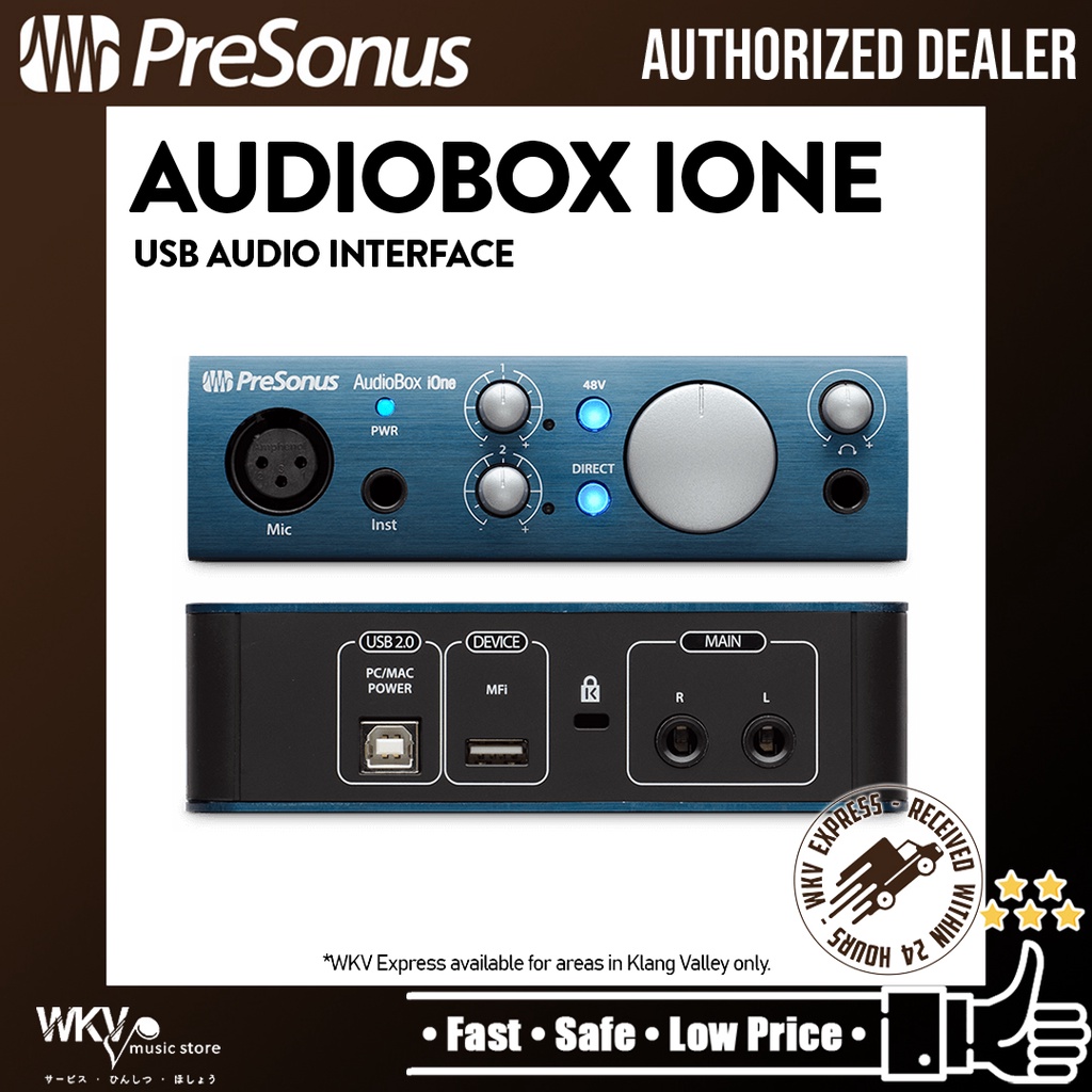 PreSonus AudioBox iOne USB Audio Interface | Shopee Malaysia