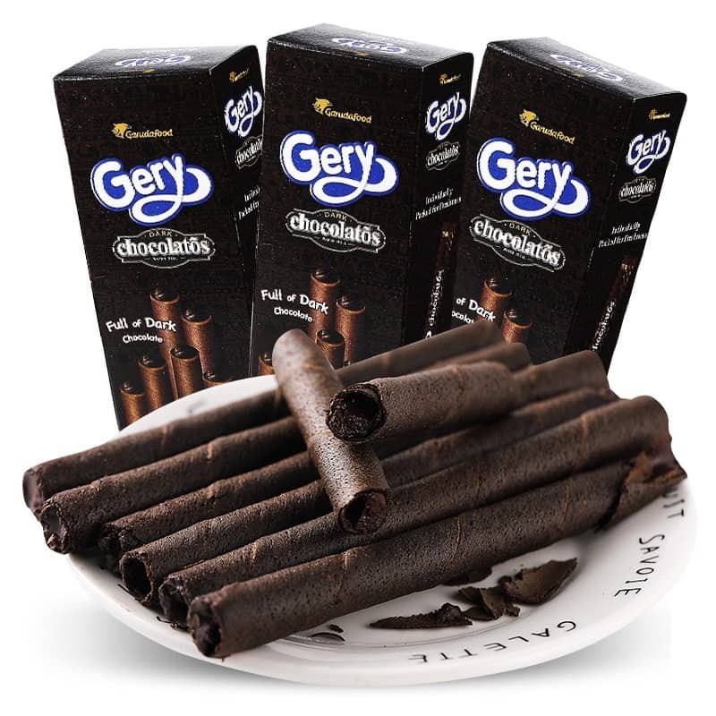Gery Wafer Roll Dark Chocolate 160gx10pcs | Shopee Malaysia
