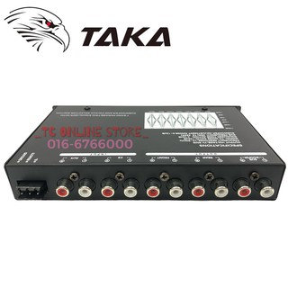 7-Band Pre-Amp TAKA Parametric Preamp with Subwoofer Output suitable ...