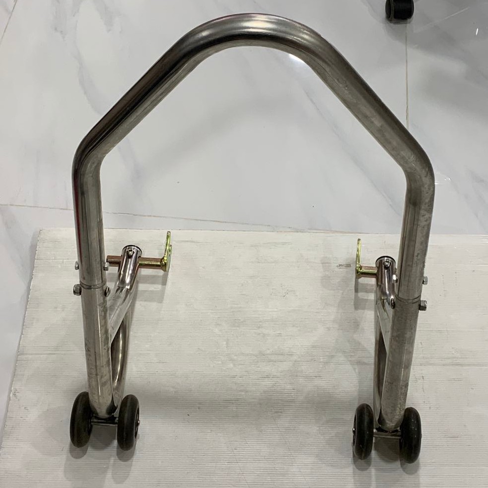 Universal motorcycle PADDOCK STAND REAR STAINLESS STEEL HEAVY DUTY ...