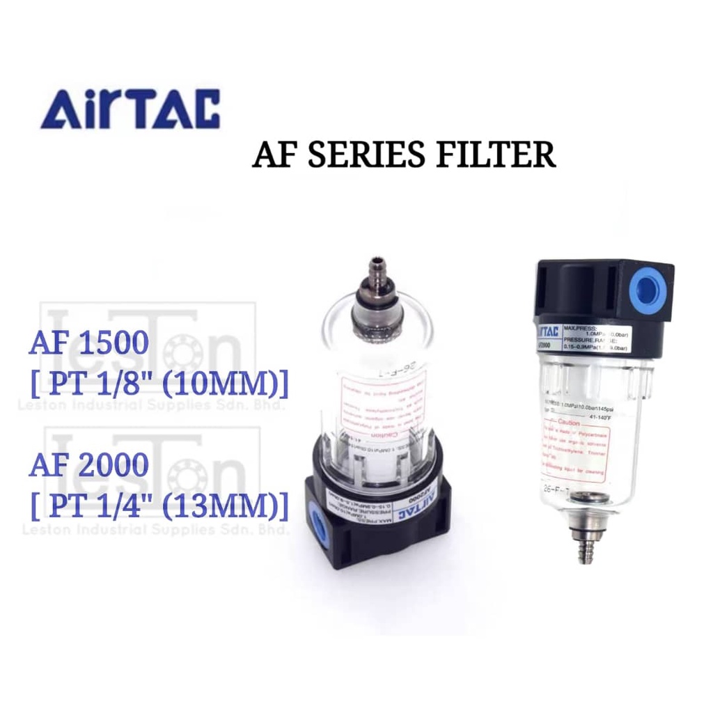 AIRTAC AF SERIES PNEUMATIC FILTER AIR FILTER AF1500 (PT1/8") , AF2000 ...