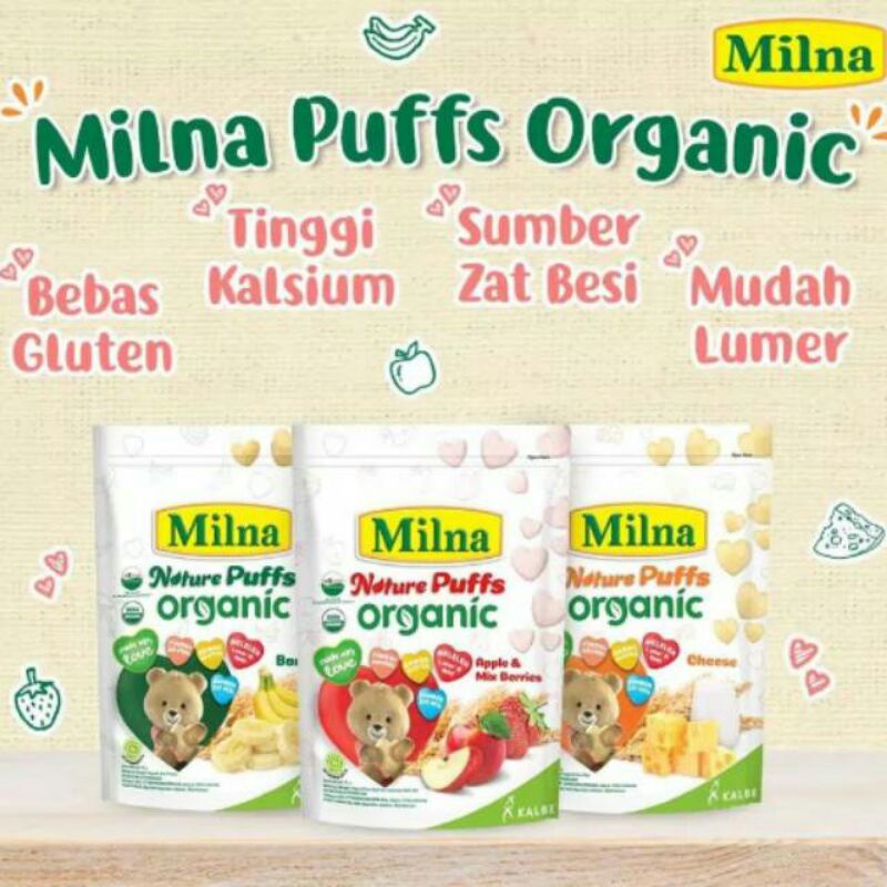 Milna Nature Puffs Organic 15gr/Milna Puffs All Variants/Milna Baby ... Milna Nature Puffs Organic 15gr/Milna Puffs All Variants/Milna Baby ...