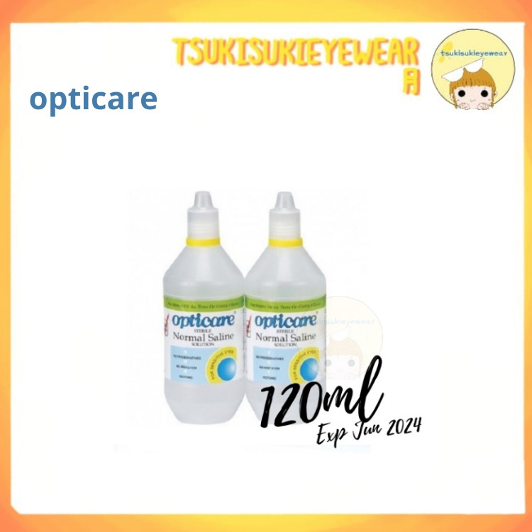 Opticare Normal Saline 120ml X 2 (Twin Pack) | Shopee Malaysia
