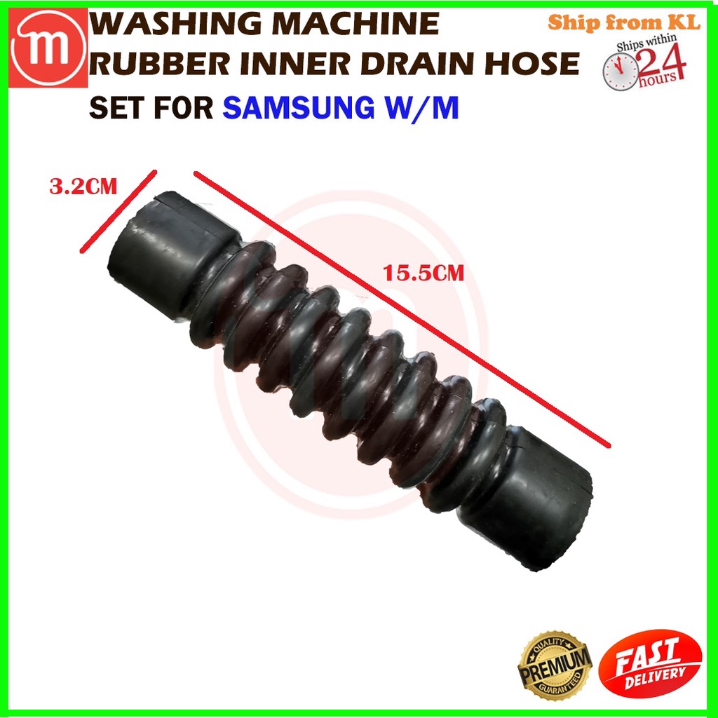 SAMSUNG Washing Machine Rubber Inner Drain Hose set (IDH-15CM) | Shopee ...