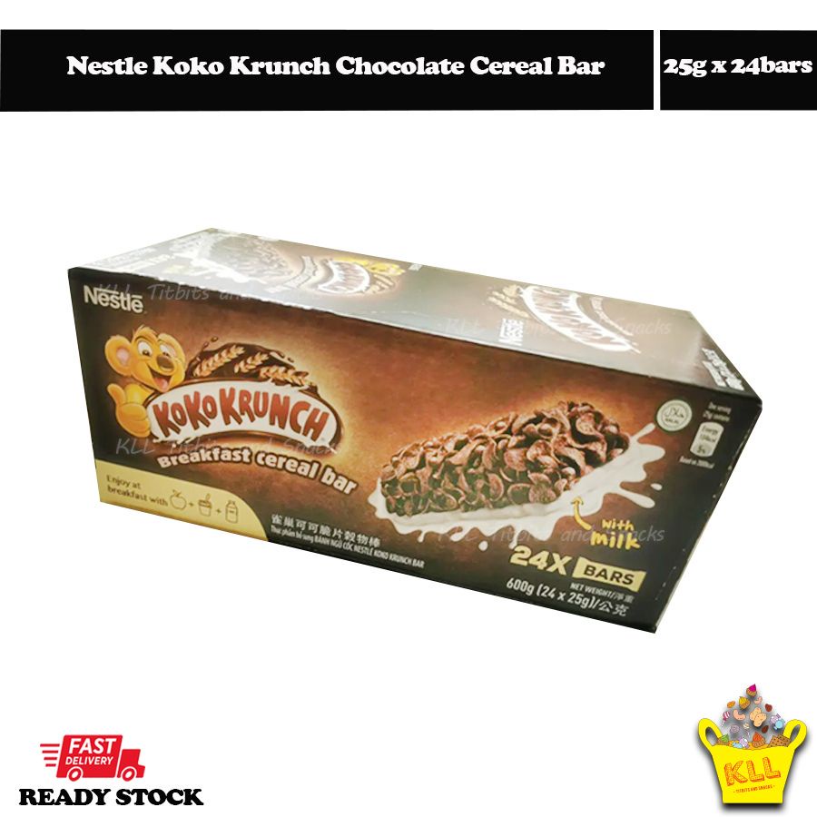 Nestle Koko Krunch Chocolate Cereal Bar 25g x 24bars | Shopee Malaysia