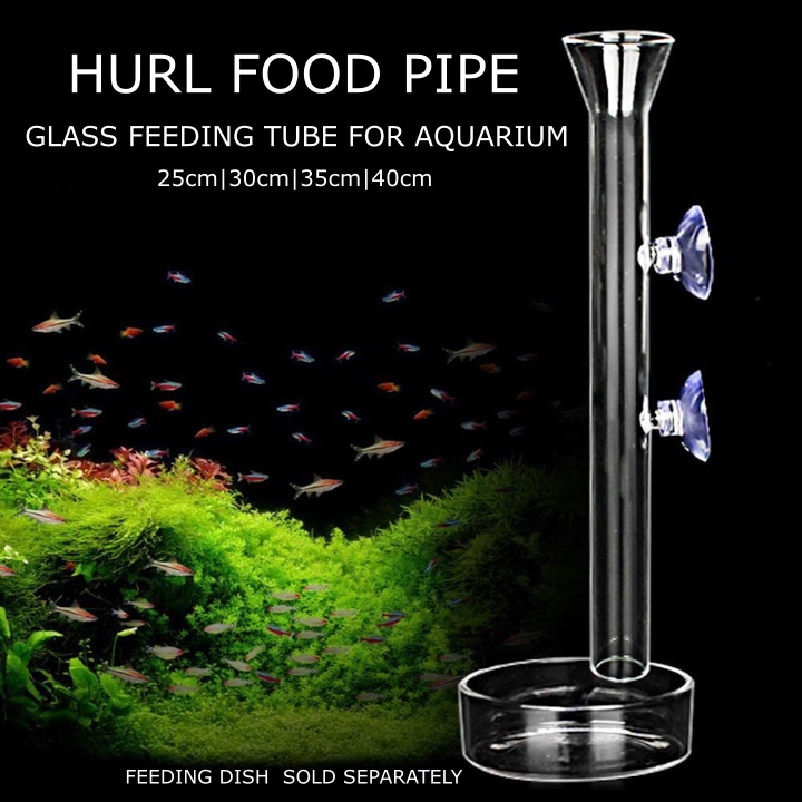 [Local Stock] Shrimp Fish Glass Feeding Tube Hurl Food Pipe Glass Fish ...