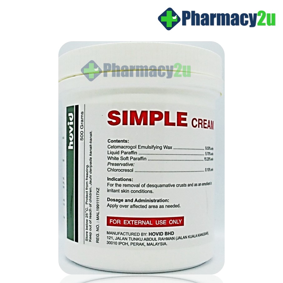 HOVID SIMPLE CREAM 500G | Shopee Malaysia