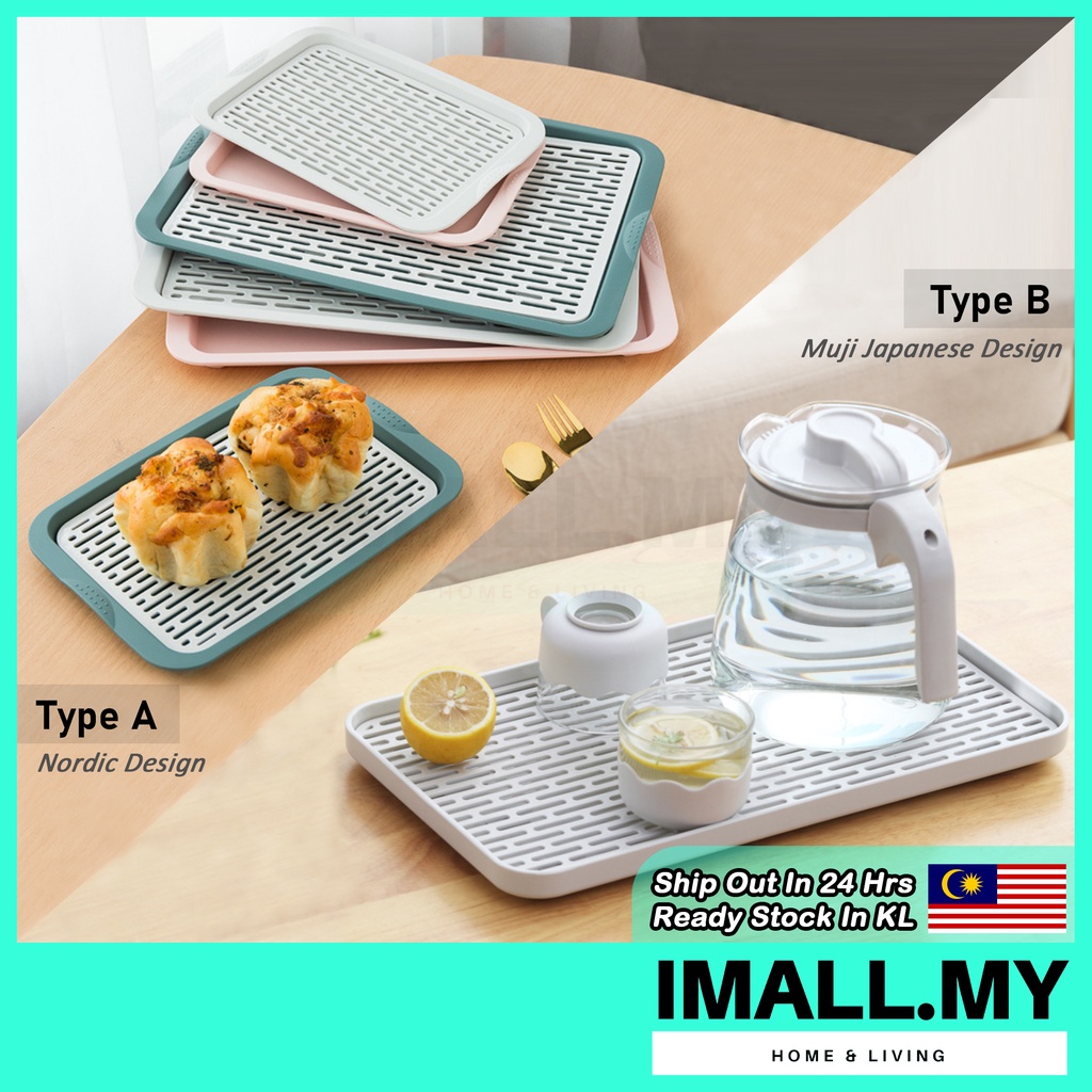 【iMall】Cup Drain Tray Holder Double Layer Cup Dish Bowl Drainer Water ...