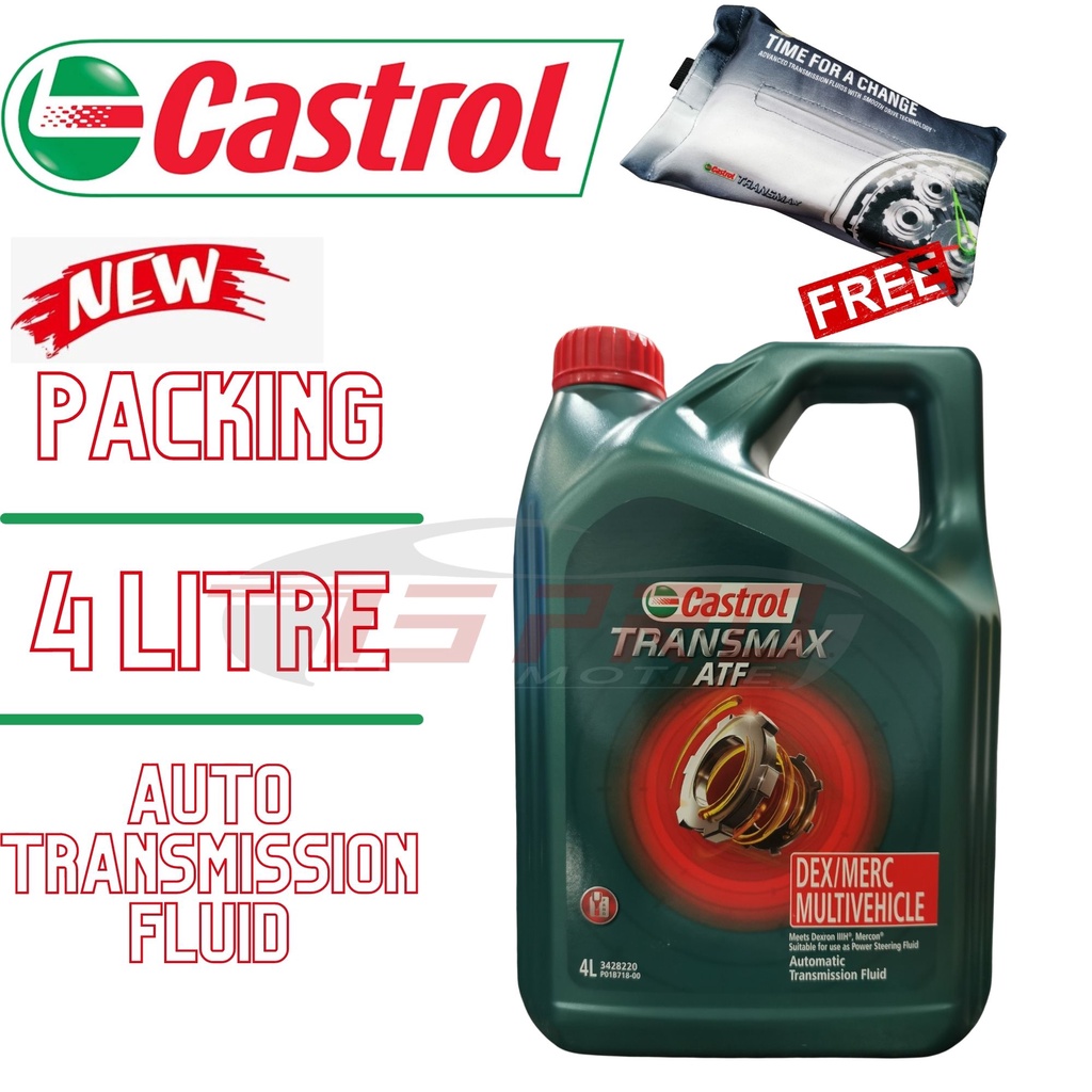 Castrol ATF DEX/MERC MULTIVEHICLE 4L Iswara Wira Gen2 Persona Waja BLM ...
